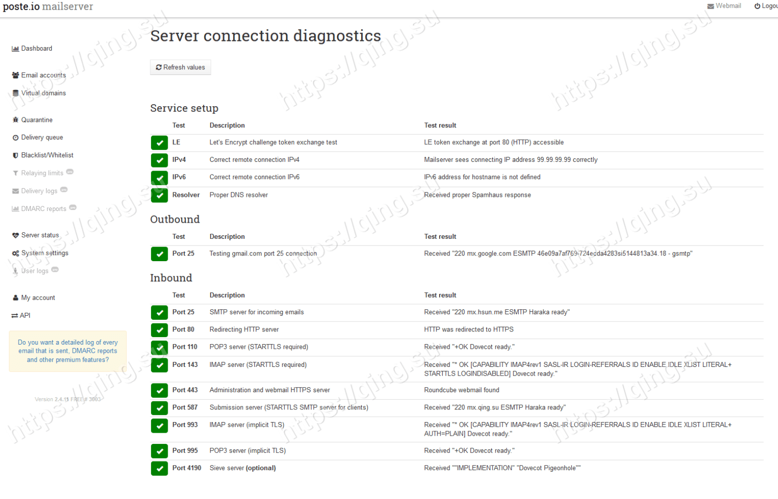使用Poste.io搭建基于Docker的邮件服务器 - 香菇肥牛的博客